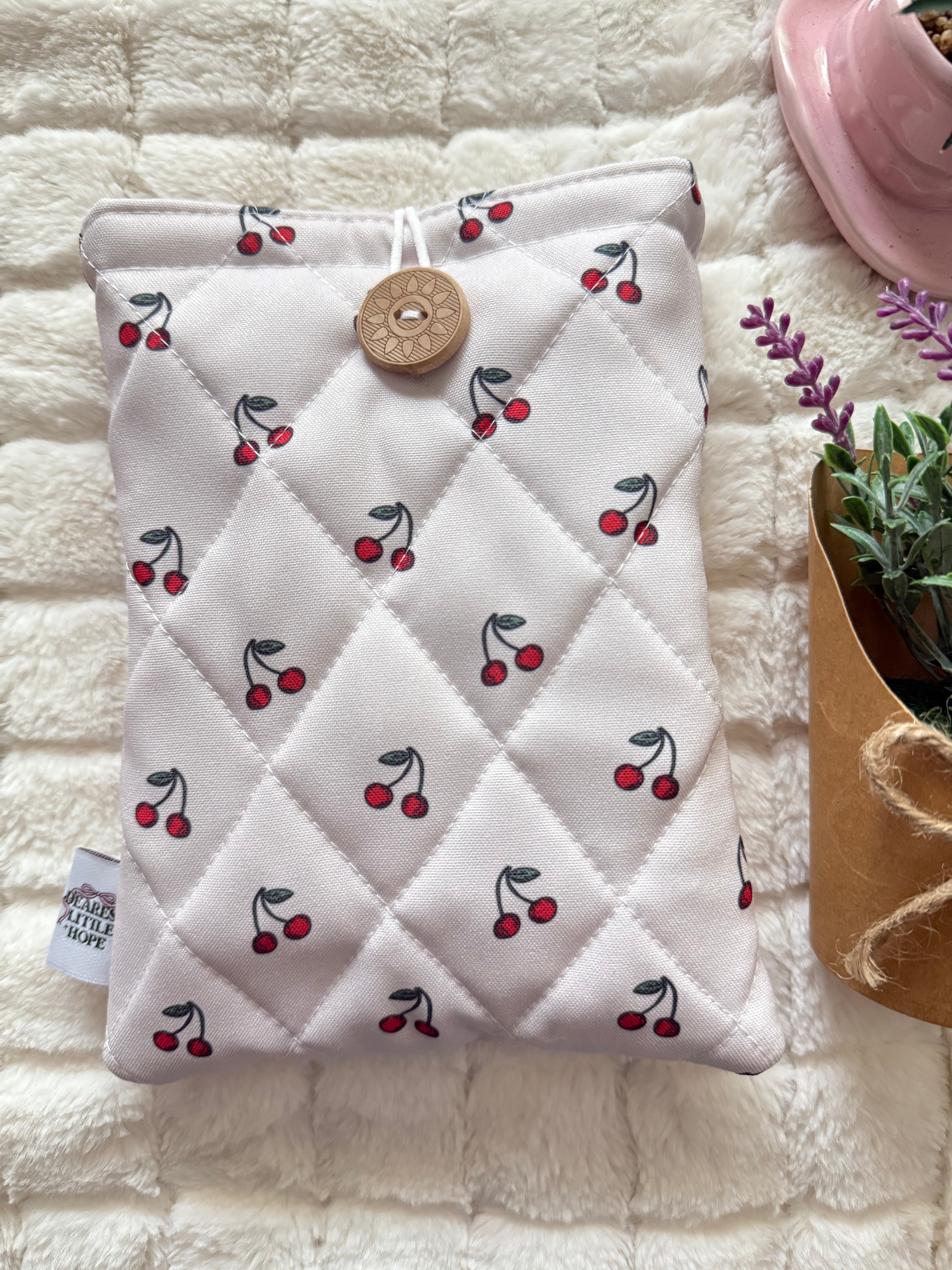 CHERRY PATTERNS ALL SIZES SLEEVES/POUCHES – DEAREST LITTLE HOPE
